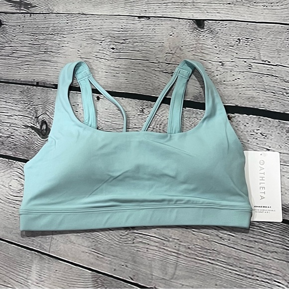 Athleta | Intimates & Sleepwear | Nwt Athleta Exhale Bra In Reef Green ...